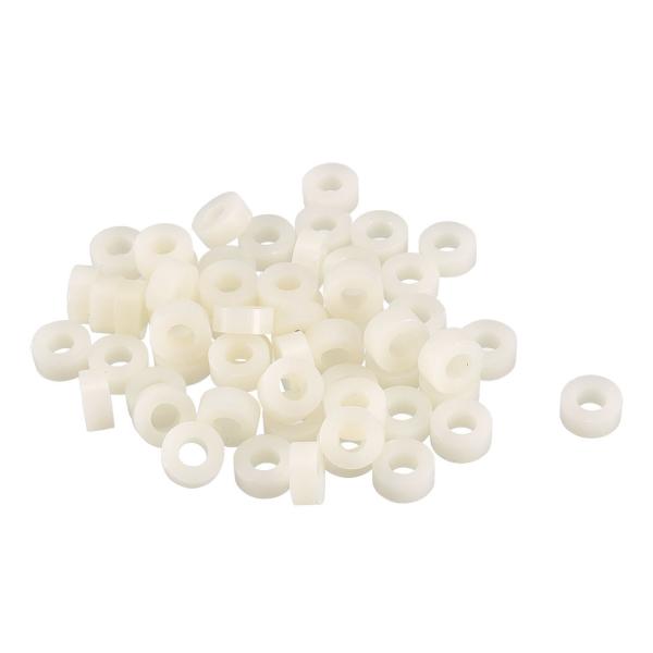 【本商品は海外出荷】お届けは通常20-30日を頂いております。製造国：中国; 材質：ABS正味重量：10g; パッケージ内容：スペーサー100（+/- 2）個入りメインカラー：オフホワイト; 高さ：3mm内径： M3外径： 7mm