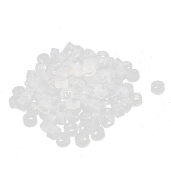 【本商品は海外出荷】お届けは通常20-30日を頂いております。製造国：中国; 材質：ナイロン正味重量：2g; パッケージ内容：スペーサー100（+/- 2％）個入りメインカラー：クリア; 内径：3mm外径：4mm高さ：2mm