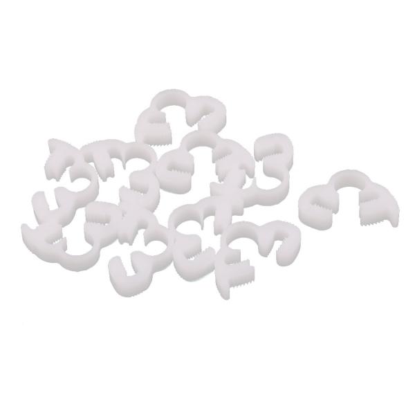 【本商品は海外出荷】お届けは通常20-30日を頂いております。製品名：ホースクランプ;パッケージ内容：10個xホースクランプ重量：8g;材質：プラスチック全体サイズ：20 x 13 x 5mm（L * W * H）;ロック穴径範囲： 3.8...