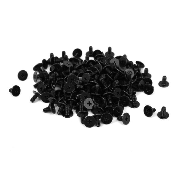 【本商品は海外出荷】お届けは通常20-30日を頂いております。スレッドサイズ：CM2 x 4mm（D * L）; 全長：5mm; 重さ： 27gカラー：ブラック; 製品名：ラップトップネジ材質：金属; パッケージ内容：ラップトップネジ200...