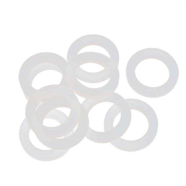 【本商品は海外出荷】お届けは通常20-30日を頂いております。　素材:シリコーン重量:7g　パッケージコンテンツ:10*シールリングカラー:ホワイト　製品名:シールリング外径:24mm　厚さ:3mm内径:16mm