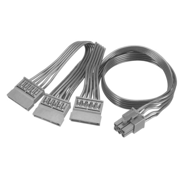 【本商品は海外出荷】お届けは通常20-30日を頂いております。製品名： SATA電源ケーブルタイプ：6ピン‐3 SATA全長： 36cmパッケージコンテンツ： 1本入り x SATA電源ケーブル3つのSATAドライブを1つのSATA電源コネ...