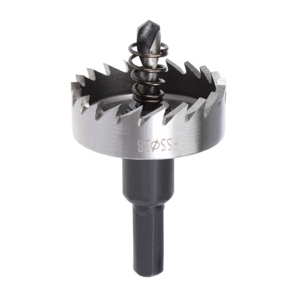 【本商品は海外出荷】お届けは通常20-30日を頂いております。38mm HSS高速度鋼ドリルビットホールソー。高精度、滑らかな切断、特に耐衝撃性、耐摩耗性。長寿命で耐久性があり実用的です。 ステンレス鋼、鉄、アルミニウム、各種パイプの開口部...