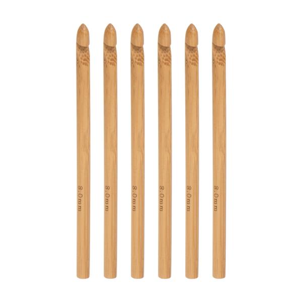 【本商品は海外出荷】お届けは通常20-30日を頂いております。[特徴]:色:バンブーイエロー;素材：竹;長さ:約。150 mm;幅:8 mm。[素材]:かぎ針は竹でできており、変形しにくく、耐久性があり、長寿命です。[簡単に識別]: 各かぎ...