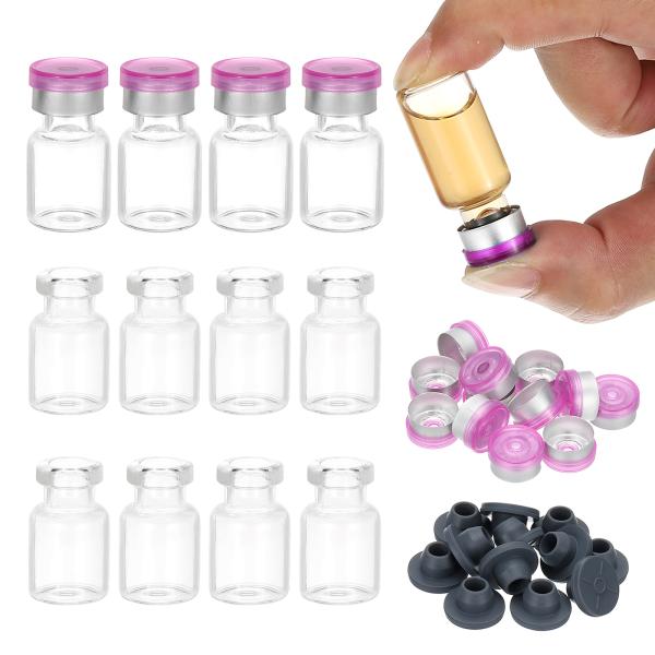 【本商品は海外出荷】お届けは通常20-30日を頂いております。用途：これらのガラスびんには複数の収納機能があり、固体、液体、粉末の物質を簡単に保持できます。エッセンシャルオイルや香水などの液体を保管するのに最適ですが、実験室、実験、または家...