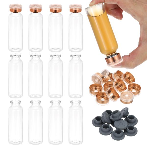 【本商品は海外出荷】お届けは通常20-30日を頂いております。用途：これらのガラスビアルには複数の保管機能があり、固体、液体、粉末の物質を簡単に保持できます。エッセンシャルオイルや香水などの液体の保管に最適であり、また、培地、試クスリ、実験...