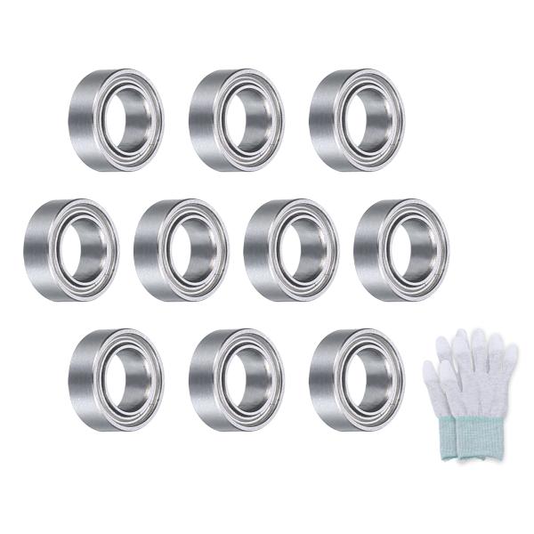 【本商品は海外出荷】お届けは通常20-30日を頂いております。提供内容: 汚れや残留物から手を保護するカーボンファイバー指コーティンググローブ1ペアとディープグルーブボールベアリング10個が付属します。内径（d）: 7mm /0.3"; 外...