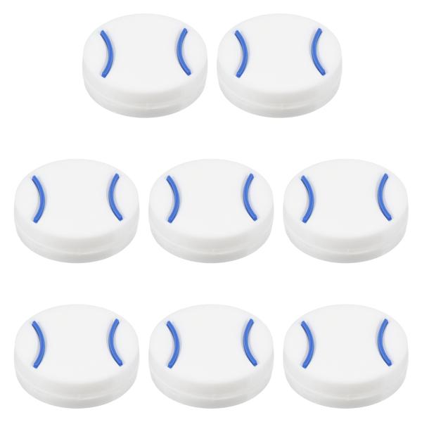 【本商品は海外出荷】お届けは通常20-30日を頂いております。カラー：ホワイト；素材：シリコン；寸法：24.2 x 6.8mm / 0.95 x 0.27（直径*高さ）；パッキングリスト：テニス振動吸収材8個入り利点：振動を効果的に軽減し、...