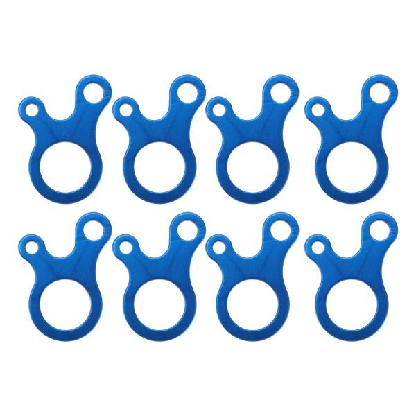 【本商品は海外出荷】お届けは通常20-30日を頂いております。【仕様】サイズ：全体のサイズ: 5x3.5cm(長さ*幅) 穴径: 5mm 、8mm 、19mm　素材：アルミニウム【しっかりと固定可能】3つの穴があるため、ロープをしっかりと固...