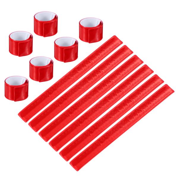 【本商品は海外出荷】お届けは通常20-30日を頂いております。カラー：レッド；素材：PVC、弾性シリコンスチール；サイズ：30 x 3 cm / 11.81 x 1.18"；パッキングリスト：20個リフレクティブテープ利点：防水蛍光スラップ...