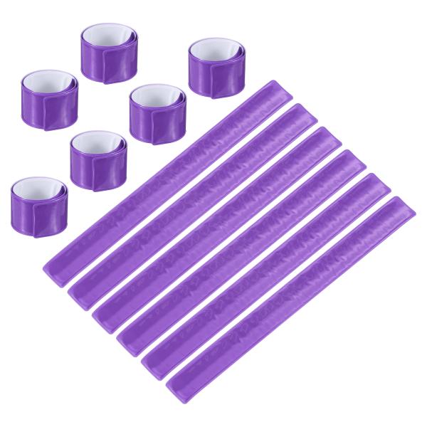 【本商品は海外出荷】お届けは通常20-30日を頂いております。カラー：パープル；素材：PVC、弾性シリコン鋼；サイズ：30 x 3 cm / 11.81 x 1.18"；パッキングリスト：12個 x リフレクティブテープ利点：防水の蛍光スラ...