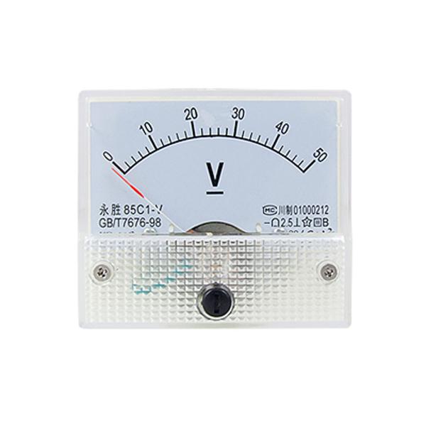 【本商品は海外出荷】お届けは通常20-30日を頂いております。製品名：アナログ電圧計;モデル：85C1;電圧測定範囲：DC 0 - 50V精度：クラス2.5;メーターフェイスサイズ（約）：6.3 X 5.5 X 1cmねじサイズ：X 0.8...