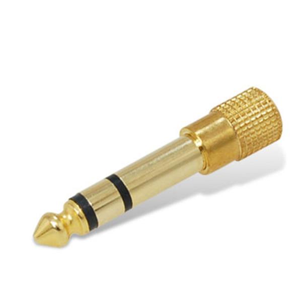 【本商品は海外出荷】お届けは通常20-30日を頂いております。製品名：6.35mmプラグに3.5mmジャックアダプタ素材：金属寸法: ~4.5cm(L) x1cm(D)重量: 6gパッケージの中身 : 1 x6.35mmプラグに3.5mmジ...