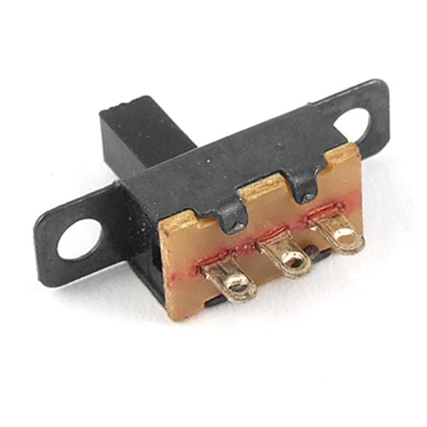 【本商品は海外出荷】お届けは通常20-30日を頂いております。製品名：スライド スイッチ。タイプ：スライド、2ポジション電源：DC 12V、0.1A。接触抵抗：最大30メートルオーム。重量：10g。穴の距離（センターセンター）：15mm;ピ...