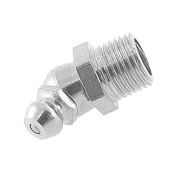 【本商品は海外出荷】お届けは通常20-30日を頂いております。製品名：グリースニップル；ねじサイズ：M10x0.9デザイン：135°；全体のサイズ： 24.5?x?15.3?x?11.3 mm材質：メタル；カラー：シルバートーン重量：7gパ...