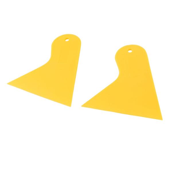 【本商品は海外出荷】お届けは通常20-30日を頂いております。製品名：車の窓のフィルムスクレーパー。カラー：イエロー全面積: 10.8 x 9.6cm (L*W)材質：プラスチック正味重量 : 26gパッケージ：2×車の窓のフィルムスクレーパー