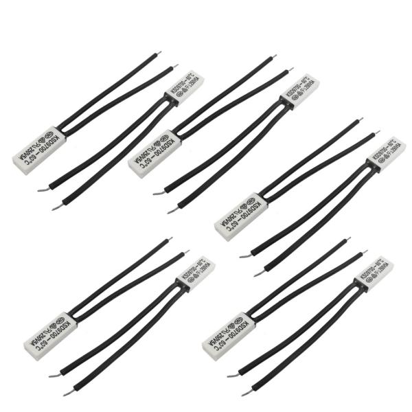 【本商品は海外出荷】お届けは通常20-30日を頂いております。製品名：温度制御スイッチ; モデルノー：KSD9700;材質：プラスチック連絡先：NC（ノーマルクローズ）、定格電圧：250V;電流：5A最大定格を外し温度：60℃;カラー：ブラ...