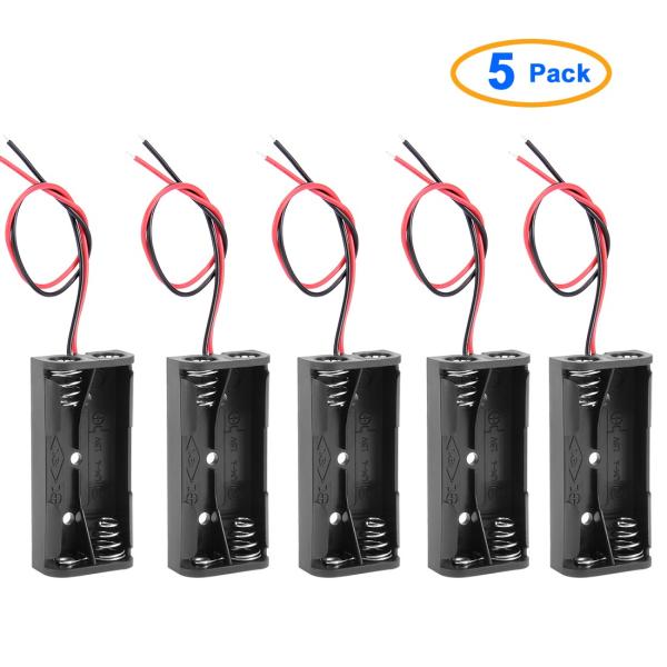 【本商品は海外出荷】お届けは通常20-30日を頂いております。商品名称:電池ボックス;マチエール : プラスチック, メルタボディーサイズ :53x24x12mmバッテリー : 2 x 1.5V単４;カラー: ブラック重量: 28gパッケー...