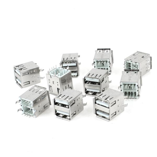 【本商品は海外出荷】お届けは通常20-30日を頂いております。製品名：USBジャック;タイプ：USB2.0タイプメス取り付けいピン距離：14mm;ピン間隔：2mm全体サイズ：17 x 13 x 14mm(L*W*H);材質：金属、電子部品メ...