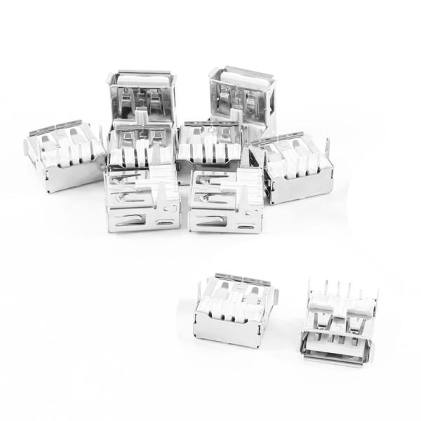 【本商品は海外出荷】お届けは通常20-30日を頂いております。製品名：USBポートジャック;タイプ : USB 2.0 タイプ A メス総サイズ : 14 x 13 x 10mm　(L*W*H);マウントピンの距離 : 13mm　ピン間隔 ...