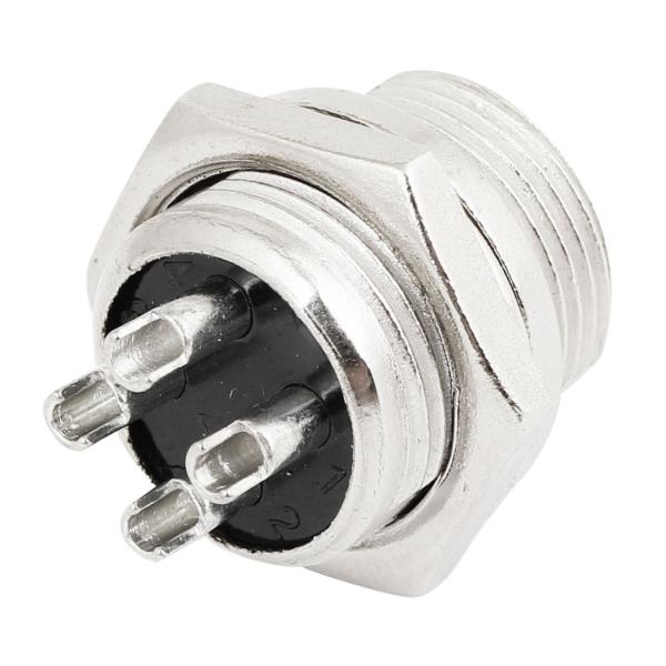 【本商品は海外出荷】お届けは通常20-30日を頂いております。製品名：マイクアダプター;タイプ：XLR4ピンオス合計サイズ：21x19mm；ねじ径：16mm、15mmピンの距離：3mm;材質：金属カラー：シルバートーン;重量：10gパッケー...