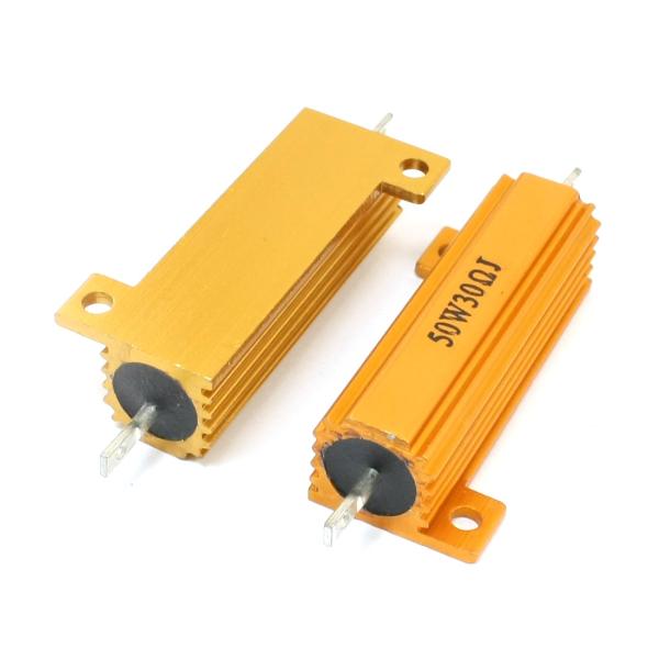 【本商品は海外出荷】お届けは通常20-30日を頂いております。商品名:アルミクラッド抵抗器;　抵抗値 : 30Ω；　定格電力 : 50WResistance Tolerance : A± 5% (J);Lead Inner Dia : 2m...