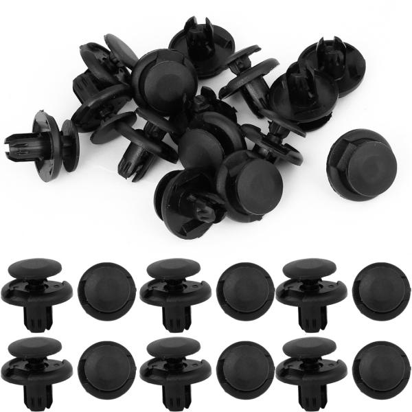 【本商品は海外出荷】お届けは通常20-30日を頂いております。商品名：ナイロンリベット。　　素材：ナイロンカラー：ブラック。　　包装内容：15×ナイロンリベット（非OEM）ブランド：アコード用。　　外形サイズ：フィット穴径：8mm純重さ：2...