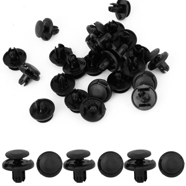 【本商品は海外出荷】お届けは通常20-30日を頂いております。製品名:ナイロン製のリベット; 材料：ナイロンカラー：ブラック;パッケージ: 25x ナイロン製のリベット(Non-OEM)ブランド: Accord; 寸法: 穴径 :8mm正味...