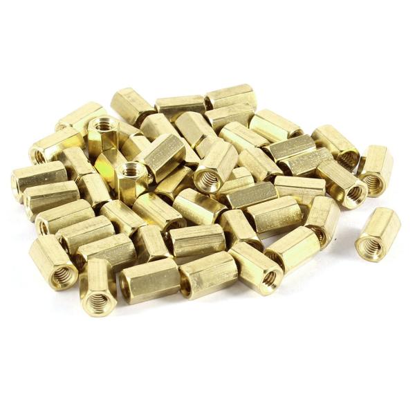 【本商品は海外出荷】お届けは通常20-30日を頂いております。製品名：真鍮スタンドオフスペーサー;材質：銅タイプ：メスにM4メス;スペーサーサイズ：M4 X 10mmカラー：コッパートーン重量：84gパッケージ：50 x真鍮スタンドオフスペーサー