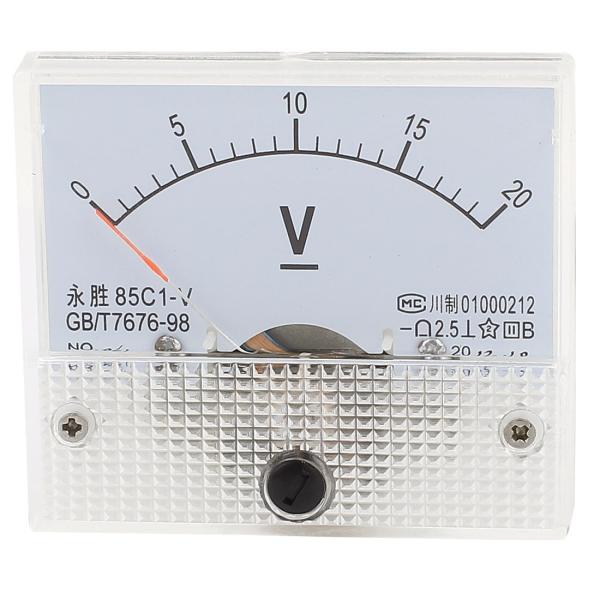 【本商品は海外出荷】お届けは通常20-30日を頂いております。製品名：アナログ電圧パネル  ;モデル：85C1-V;アンペア測定範囲：DC 0-20V精度：クラス2.5;メーターフェイスサイズ（約）：6.3 X 5.5 X 1cmねじサイズ...