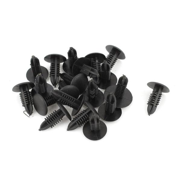 【本商品は海外出荷】お届けは通常20-30日を頂いております。製品名：クリップ/リベット/ファスナー；カラー：ブラック；穴サイズ：5mmヘッド径（最大）：13mm数量：20；交換部品番号：エンジンスプラッシュガードリベットファスナークリップ...