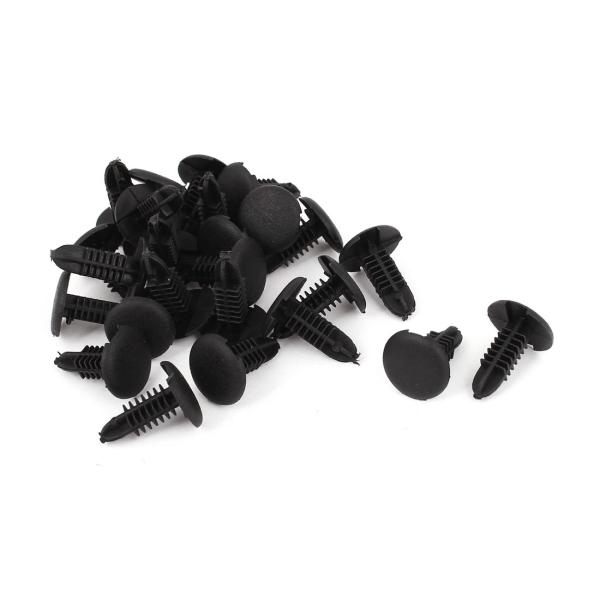 【本商品は海外出荷】お届けは通常20-30日を頂いております。製品名：クリップ リベット ファスナーカラー：ブラックフィット穴サイズ： 5 x 4mm（長さ*幅）ヘッド径（最大）：12mm;茎長：15mm;全長：17mm数量：24;交換部品...