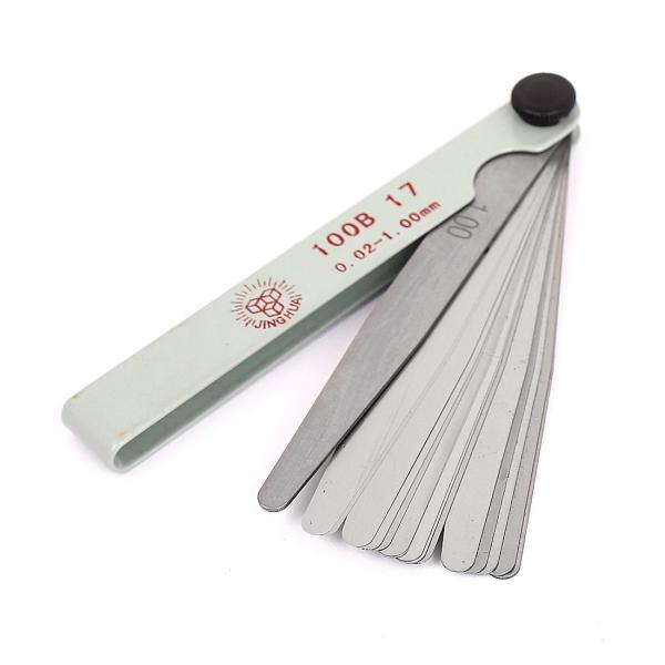 【本商品は海外出荷】お届けは通常20-30日を頂いております。商品名 : すきまゲージ;素材：金属カラー：シルバートーン、グレー;全サイズ : 105 x 18 x 7mm (L*W*T)数 : 17;サイズ : 95 x 11mm (L*...