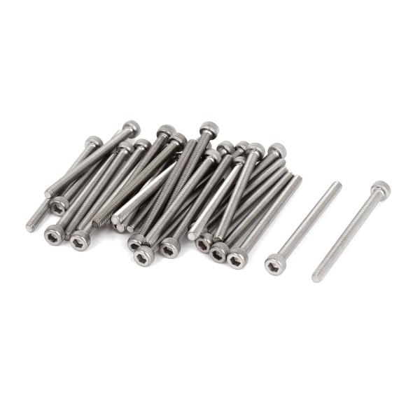 【本商品は海外出荷】お届けは通常20-30日を頂いております。製品名：六角 キャップ スクリュー;材質：304ステンレス鋼;カラー：シルバートーンスクリュータイプ：M3X 40mm、直径スレッド：3mm;スレッド長さ：40mmピッチスレッド...