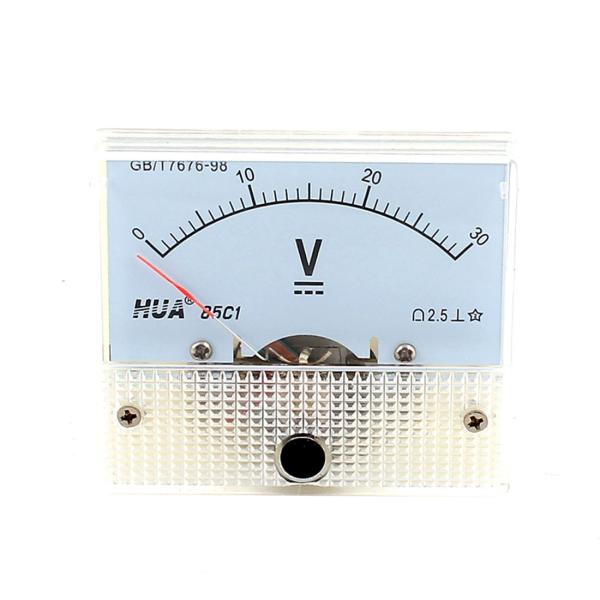 【本商品は海外出荷】お届けは通常20-30日を頂いております。商品名：アナログ電圧計正味重量: 74g;電圧範囲の測定:DC 0-30V;パッケージの内容: 1 x アナログ電圧計 ；モデル: 85C1;メインカラー：ホワイト；商品名：アナ...