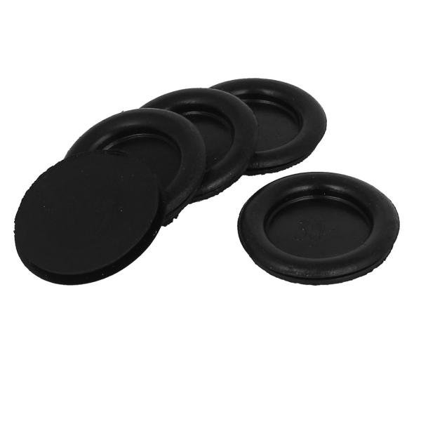 【本商品は海外出荷】お届けは通常20-30日を頂いております。；ブランド：: Assisi材質：ラバー；正味重量: 16gパッケージコンテンツ: 5 x ラバーグロメット; カラー：ブラックデザイン：片側サイズ: 24x37.5x6mm(I...