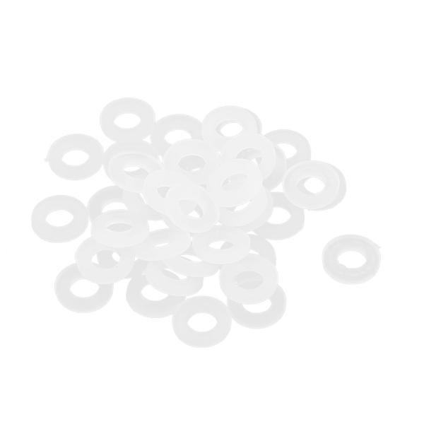 【本商品は海外出荷】お届けは通常20-30日を頂いております。製品名: ナイロンフラットスペーサー ；材質：ナイロン 6/6重量：3g; パッケージ: 50個(+/-2%) x ナイロンスペーサーメインカラー：ホワイト;内径：D：3 mm外...