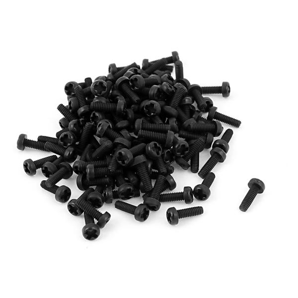 【本商品は海外出荷】お届けは通常20-30日を頂いております。製品名 : ネジ;素材：プラスチック；カラー：ブラックヘッドタイプ : パンヘッド;スレッド径: 2mm(M2 );スレッドの長さ: 6mm；スレッドピッチ : 0.4mm-コー...