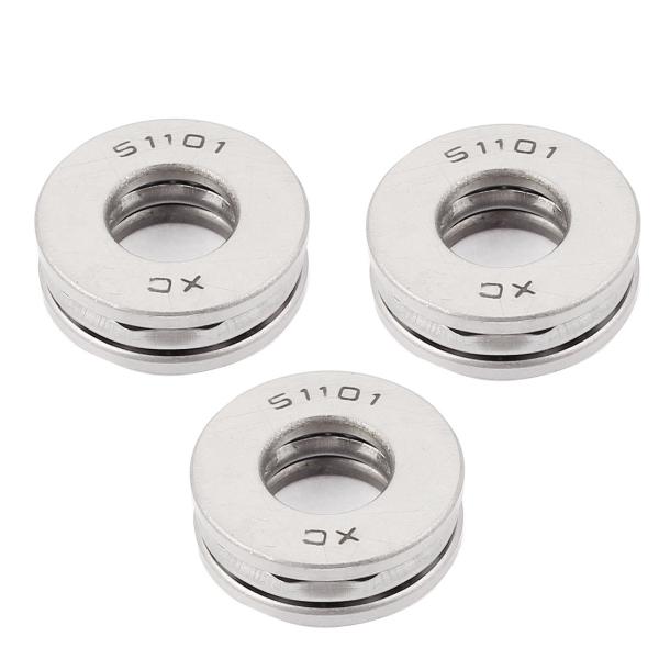 【本商品は海外出荷】お届けは通常20-30日を頂いております。製品名：スラストボールベアリング;モデル： 51101材質：炭素鋼;内径： 13mm外径：26mm;厚さ： 9mm色：グレー;重量：69gパッケージ内容：3xスラスト玉軸受