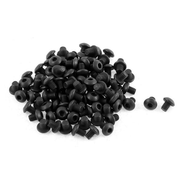 【本商品は海外出荷】お届けは通常20-30日を頂いております。製品名: ボタンネジ；スレッドサイズ: (オス)M2.5x3mm(D*L);重量: 20 gメインの色: 黒;スレッドピッチ: 0.45 mm;全長: 4 mm頭の直径: 4 m...