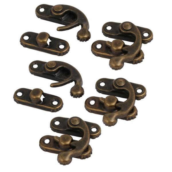 【本商品は海外出荷】お届けは通常20-30日を頂いております。レトロスタイルのジュエリーボックスバックルシャックルロック。33mm長さ28mm幅ロック。箱のための理想的な修理部品。2.5mm取付穴直径、20mm取付穴中心距離。金属材料製。