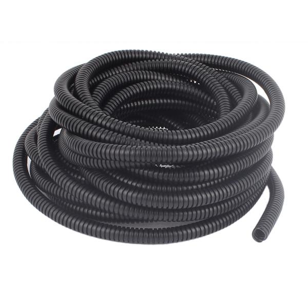 【本商品は海外出荷】お届けは通常20-30日を頂いております。；材質：PVC重量: 108g; パッケージ内容：1×コルゲートチューブカラー：ブラック; チューブ長さ: 7Mチューブ外径: 10mmチューブ内径: 7mm