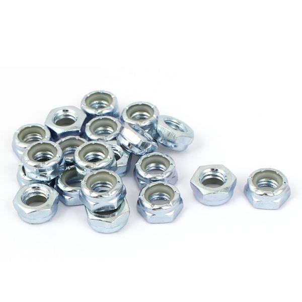 【本商品は海外出荷】お届けは通常20-30日を頂いております。系サイズ: 8mm(D); 製品名: 六角ロックナット材料：炭素鋼（亜鉛メッキ）；重量: 64gパッケージ内容: 20 x 六角ロックナット；メインカラー：シルバートーン高さ: ...