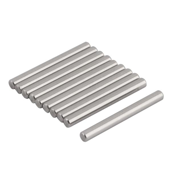 【本商品は海外出荷】お届けは通常20-30日を頂いております。合計サイズ：3 x 28mm （直径 * L）。 正味重量：16g製品名：ダウエルピン; パッケージ内容：ダウエルピン10個入りカラー：シルバートーン; 直径：3mm長さ：28m...