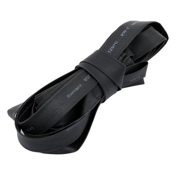 【本商品は海外出荷】お届けは通常20-30日を頂いております。;材質：ポリオレフィン正味重量：39g;パッケージ内容：1 x 熱収縮チューブ難燃性：VW-1;長さ（約）：4メートル/ 13フィートメインカラー：ブラックチューブ直径：8mm