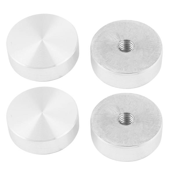 【本商品は海外出荷】お届けは通常20-30日を頂いております。主な材質：アルミニウム; パッケージ内容：アルミディスク4個入り製品名：アルミディスク; 重さ：42gメインカラー：シルバートーン合計サイズ：25 x 8mm(D*T)ネジ径：M6