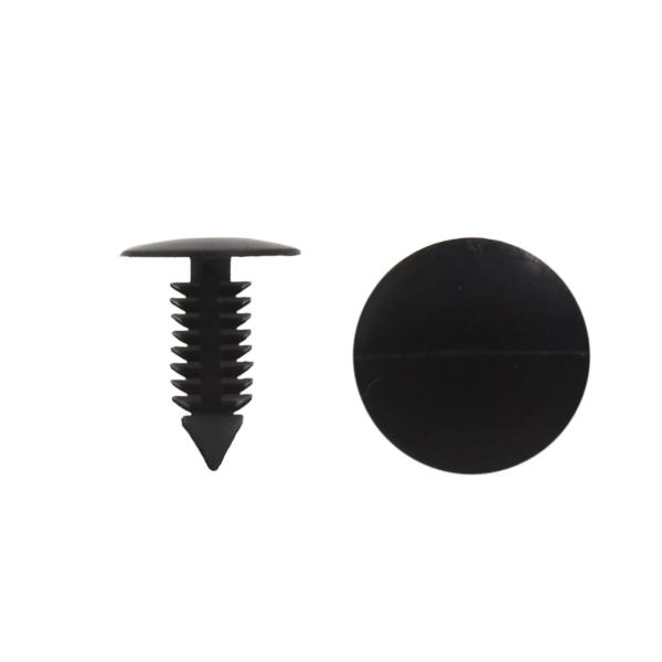 【本商品は海外出荷】お届けは通常20-30日を頂いております。サイズ：20 x 16.5mm（L * 最大.D）; カラー：ブラック; 製品名：カークリップ; メーカー型番：プラスチックプッシュ式バンパーリテーナークリップ; その他の部品番...