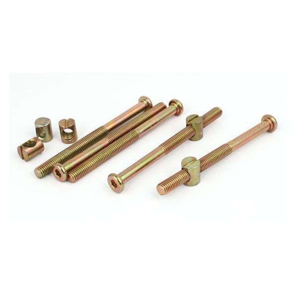 【本商品は海外出荷】お届けは通常20-30日を頂いております。ネジ全長：103mm ;製品名：家具ボルトワットナット; 材質：金属;重量：202g; パッケージ内容：家具ボルトワットナット5セット;メインカラー：ブロンズトーン; スレッドサ...