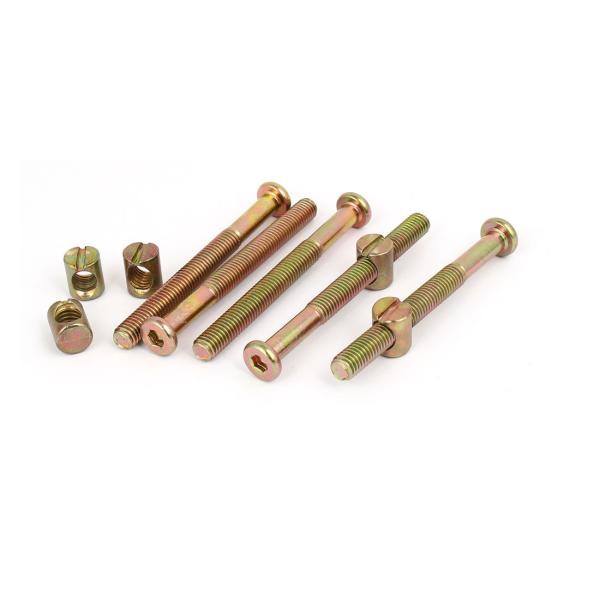 【本商品は海外出荷】お届けは通常20-30日を頂いております。ネジ全長：83mm ;製品名：家具ボルトワットナット; 材質：金属;重量： 168g; パッケージ内容：家具ボルトワットナット5セット;メインカラー：ブロンズトーン; スレッドサ...