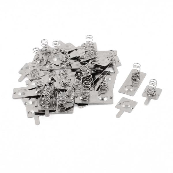 【本商品は海外出荷】お届けは通常20-30日を頂いております。；材質：メタル重量: 24g; パッケージ内容：14セットxバッテリプレート、1セット=（負+正）プレートモデル: 2 x AA;カラー：シルバートーン商品名：バッテリープレート...